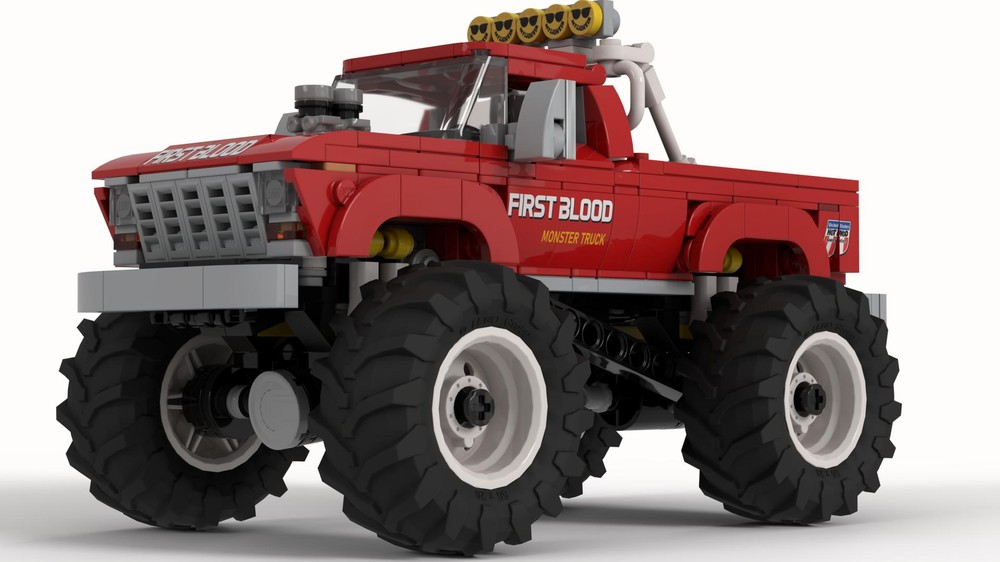 LEGO MOC 1978 Ford F-250 Monster truck - "FIRST BLOOD" with Sticker ...