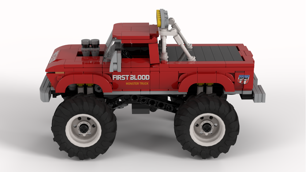 LEGO MOC 1978 Ford F-250 Monster truck - "FIRST BLOOD" with Sticker ...