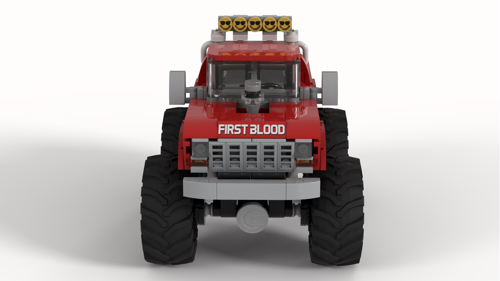 LEGO MOC 1978 Ford F-250 Monster truck - "FIRST BLOOD" with Sticker ...