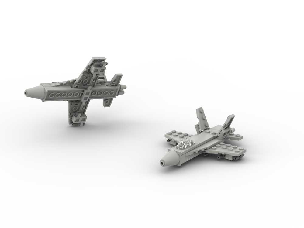 LEGO MOC Micro F/A 18 Hornet by Adventurehill1 | Rebrickable - Build ...