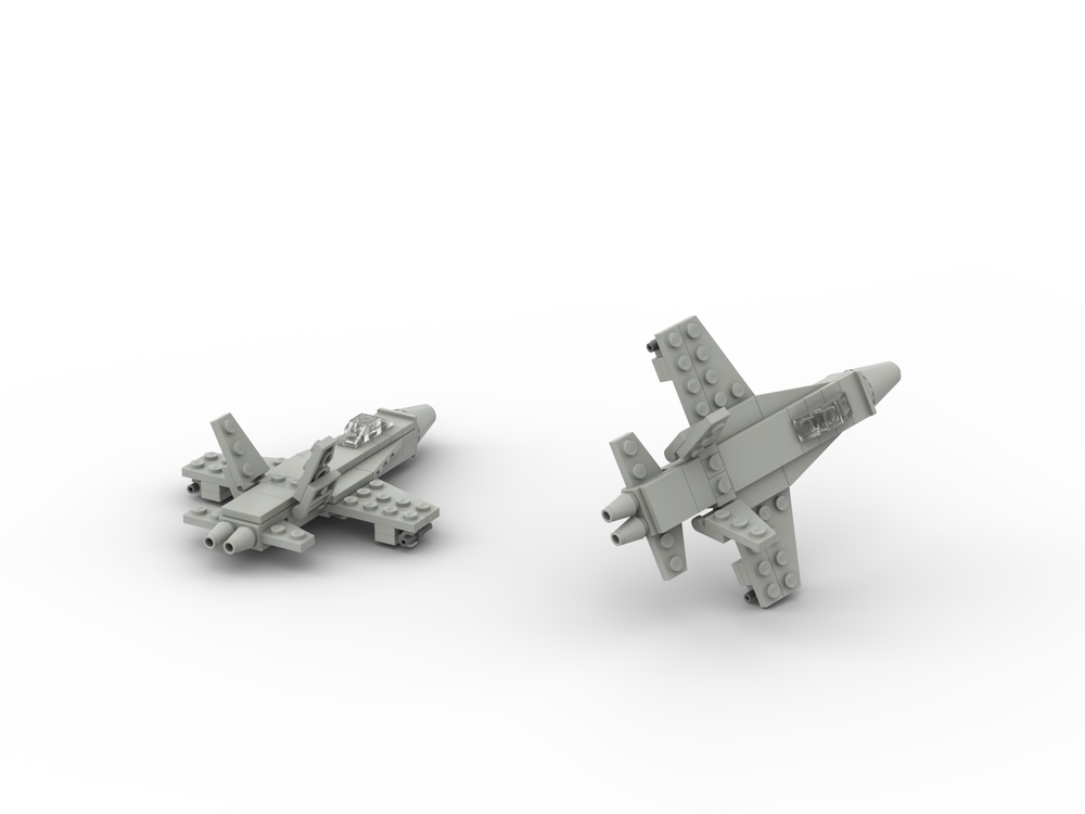 LEGO MOC Micro F/A 18 Hornet by Adventurehill1 | Rebrickable - Build ...