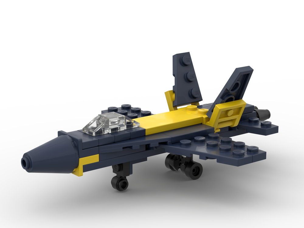 LEGO MOC Micro F/A 18 Hornet by Adventurehill1 | Rebrickable - Build ...