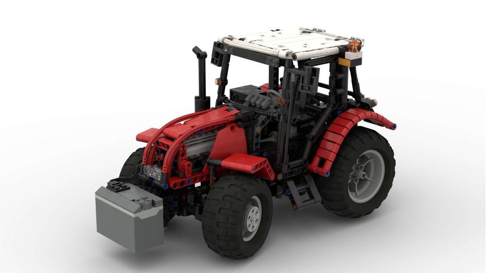 LEGO MOC Tractor with Trailer 1:18 full rc (8063 mod) by Freizeitopfer ...