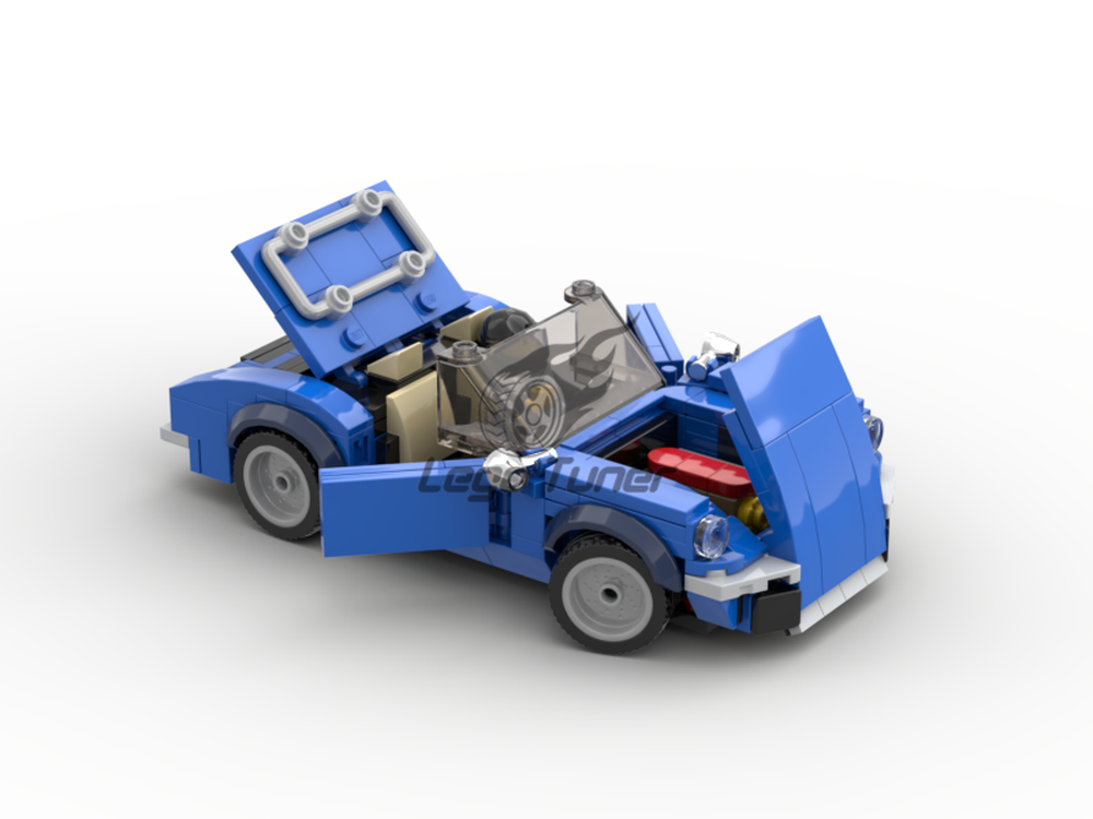 Lego Moc Triumph Spitfire By Theboostedbrick Rebrickable Build With