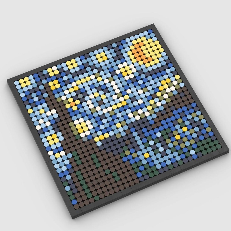 LEGO MOC-132063 MOSAIC-002-The Starry Night by uminuo | Rebrickable ...