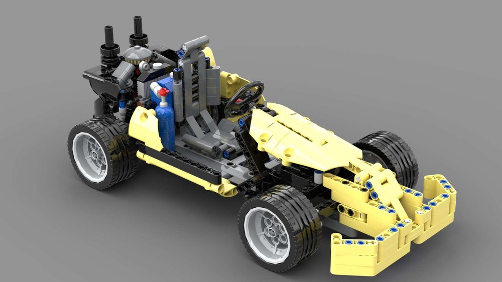 LEGO MOC Tuned Street Go-Kart by TechnicModlr | Rebrickable - Build ...