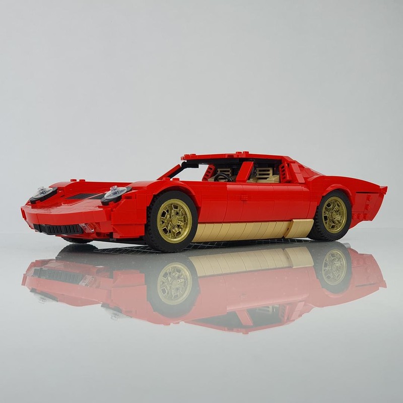 LEGO MOC Lamborghini Miura P400 SV (red) by Pingubricks | Rebrickable ...