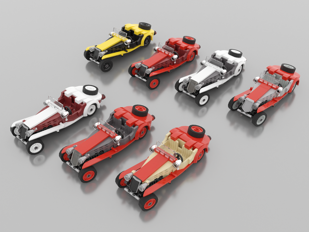 Lego Moc Classic Roadster By Dongeraldo Rebrickable Build With Lego