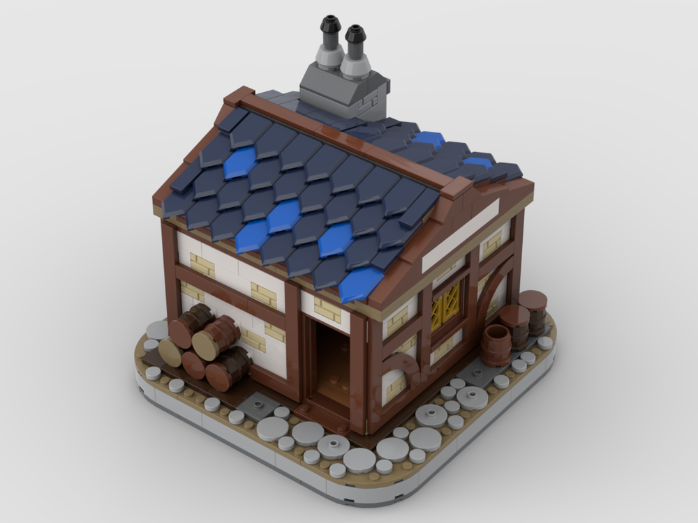 LEGO MOC Medieval Castle: Brewery by Fantasts | Rebrickable - Build ...
