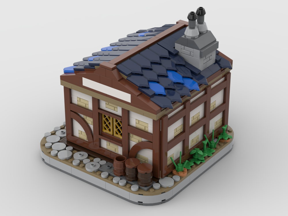 Lego Moc Medieval Castle Brewery By Fantasts Rebrickable Build