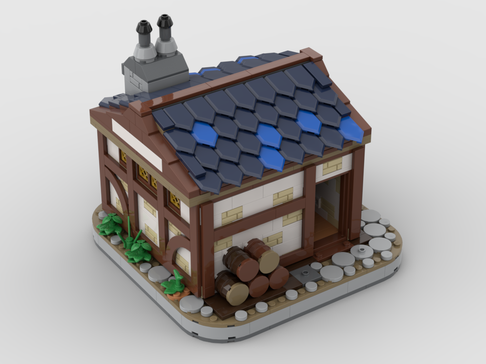 Lego Moc Medieval Castle Brewery By Fantasts Rebrickable Build