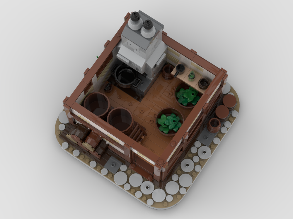 Lego Moc Medieval Castle Brewery By Fantasts Rebrickable Build