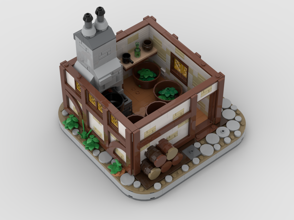 LEGO MOC Medieval Castle: Brewery by Fantasts | Rebrickable - Build ...
