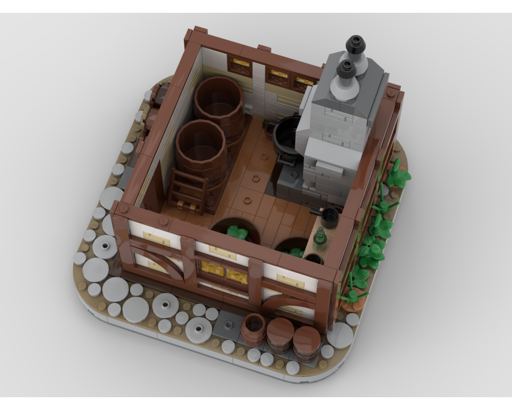 LEGO MOC Medieval Castle: Brewery by Fantasts | Rebrickable - Build ...