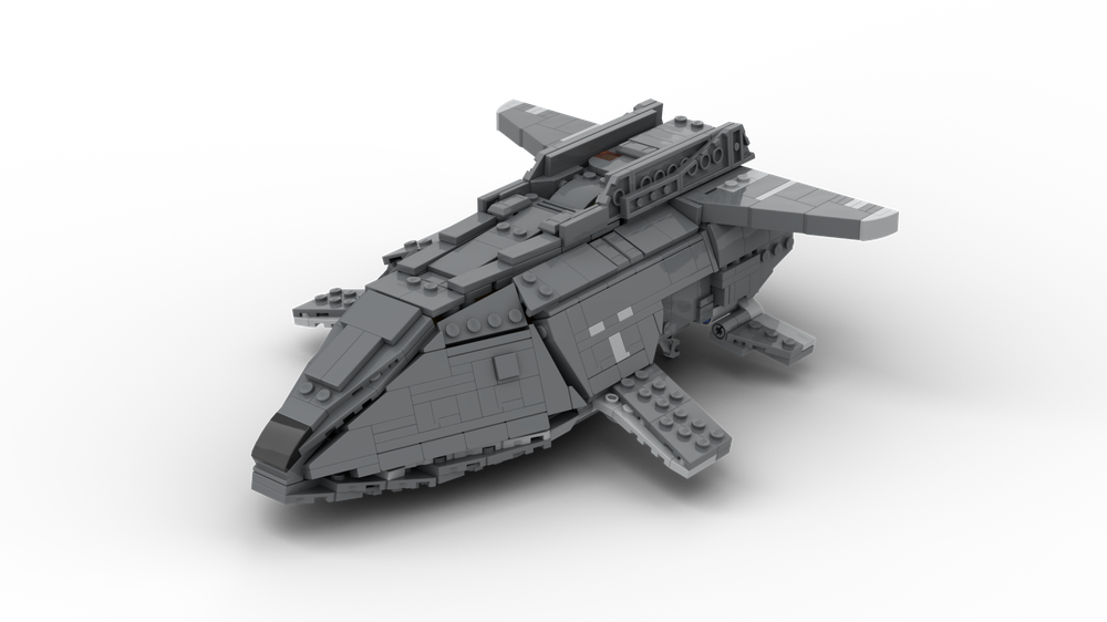 LEGO MOC Federal Dropship (1:300 scale) by Qwinter | Rebrickable ...