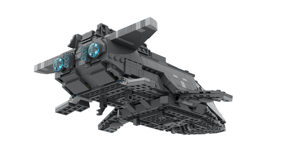 LEGO MOC Federal Dropship (1:300 scale) by Qwinter | Rebrickable ...
