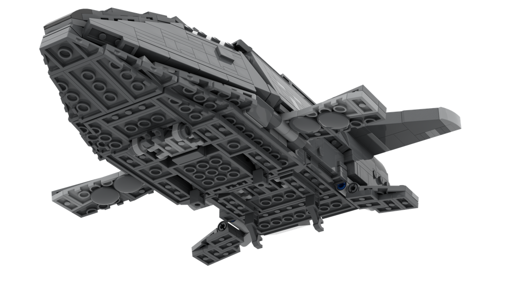 LEGO MOC Federal Dropship (1:300 scale) by Qwinter | Rebrickable ...