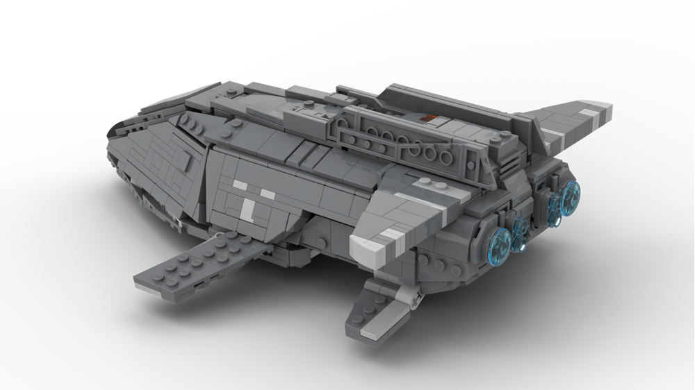 LEGO MOC Federal Dropship (1:300 scale) by Qwinter | Rebrickable ...