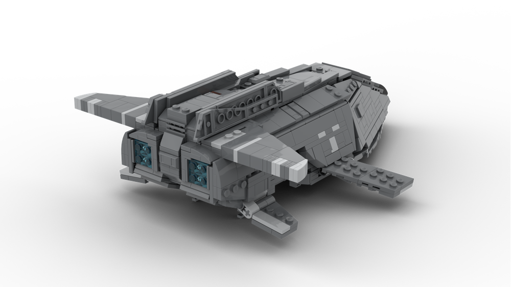 LEGO MOC Federal Dropship (1:300 scale) by Qwinter | Rebrickable ...