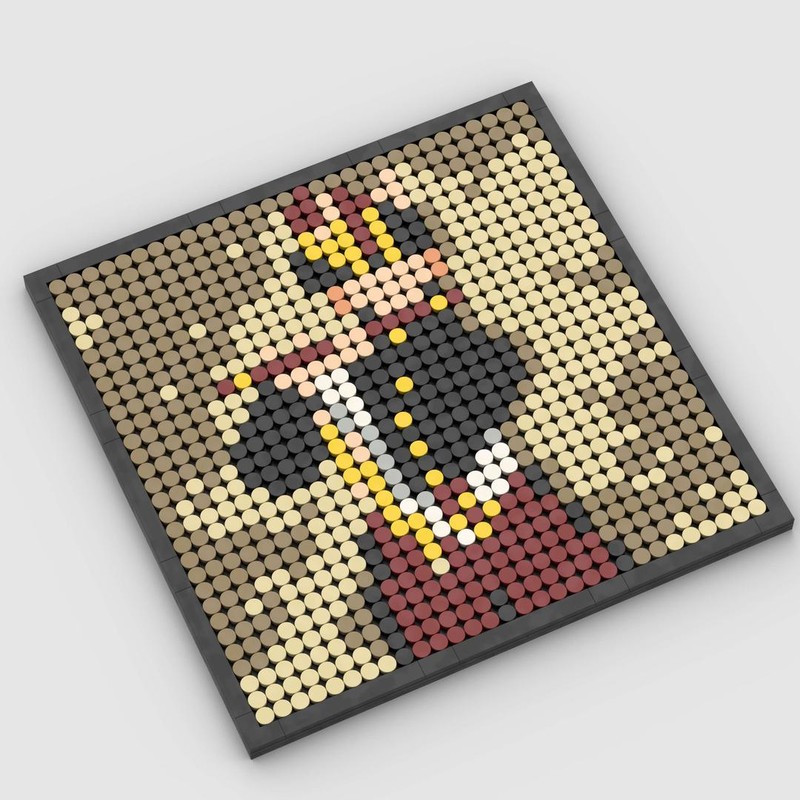 LEGO MOC MOSAIC-005-young flautist,the fifer by uminuo | Rebrickable ...