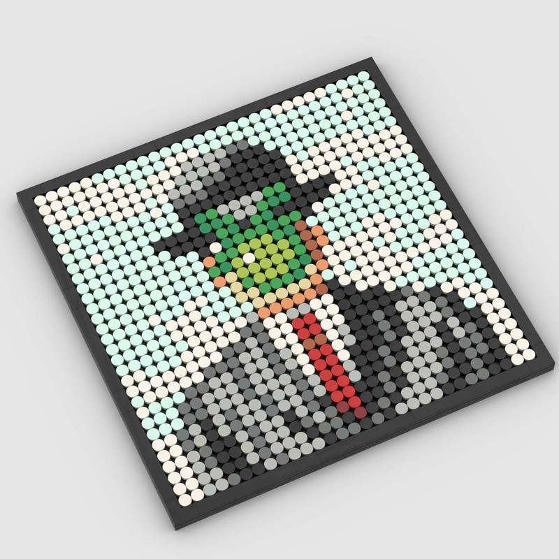LEGO MOC MOSAIC-006-The Son of Man by uminuo | Rebrickable - Build with ...