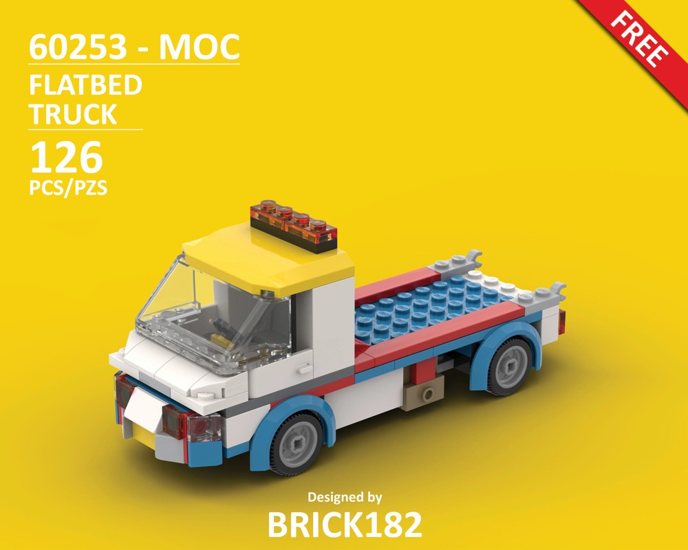 LEGO MOC Flatbed Truck - 60253 by BRICK182 | Rebrickable - Build with LEGO