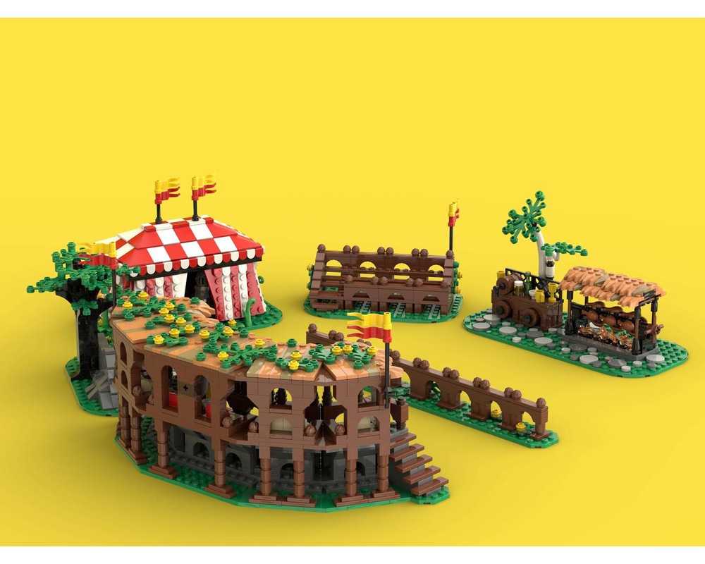 Lego Moc Lion Knights Tournament Addition To 10305 Lion Knights