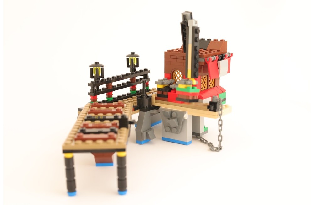 Lego Moc 31109 Lion Knights Castle Extension Port Ship And Training