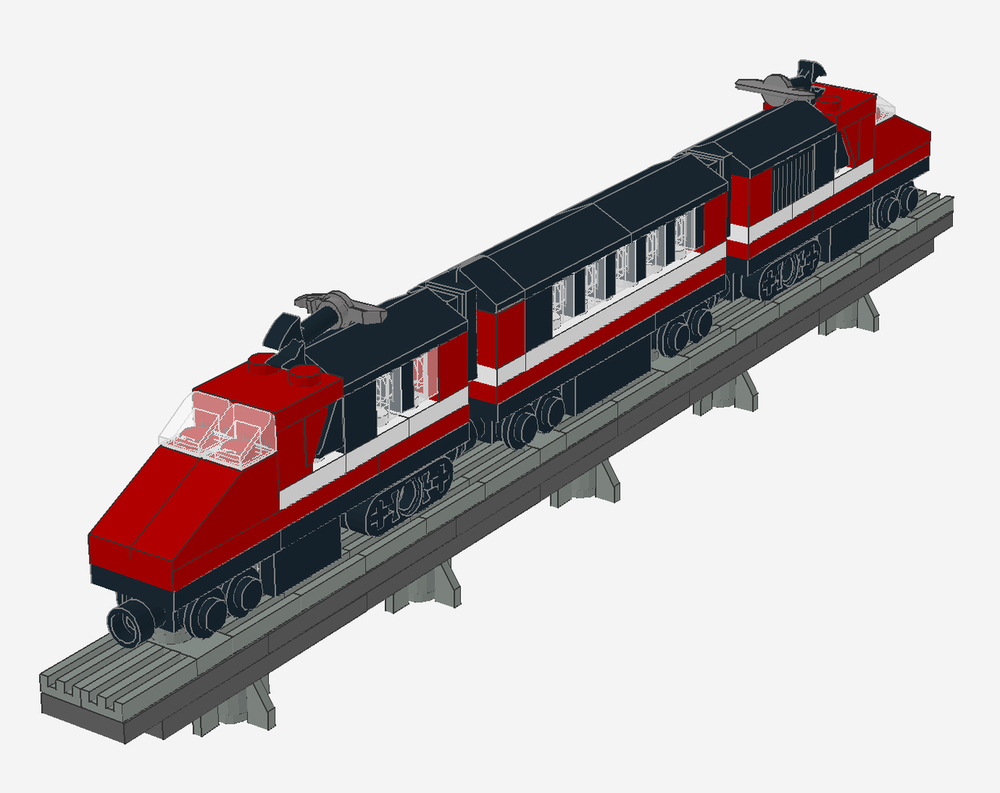 LEGO MOC-132205 Micro-Scale High-Speed Express Passenger Train by ...