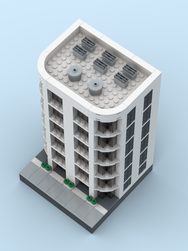 LEGO MOC Mini modular office building by Novay | Rebrickable - Build ...