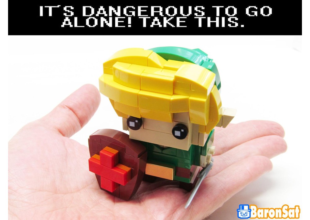 Lego Moc Rb Link And Zelda Brickheadz By Baronsat Rebrickable Build