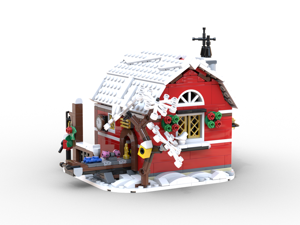 Lego Moc Santas Workshop 40565 Complete By Fanpeixi Rebrickable