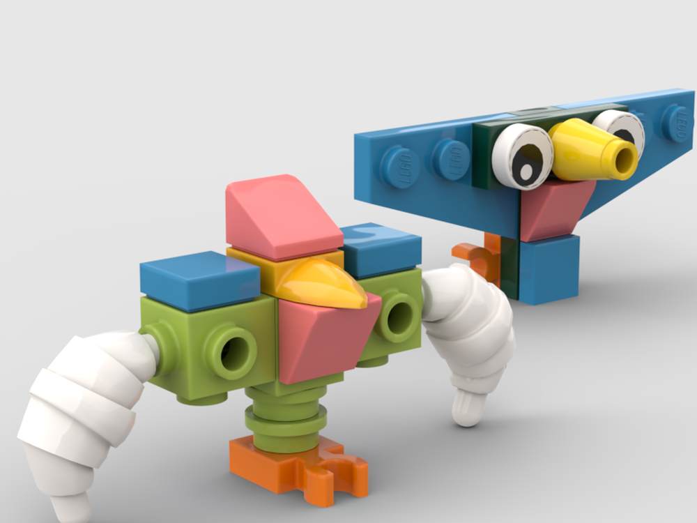 LEGO MOC 30548 Buff Chicken and Sidekick by FunkyDonut | Rebrickable ...
