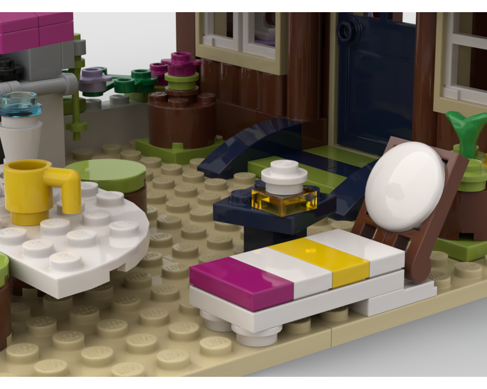 LEGO MOC 41323 Spring Resort Chalet by Oldschool | Rebrickable - Build ...