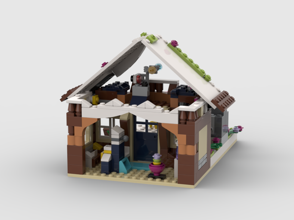 LEGO MOC 41323 Spring Resort Chalet by Oldschool | Rebrickable - Build ...