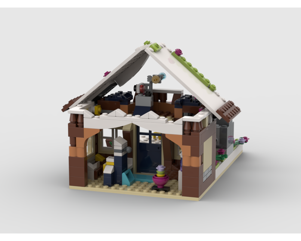 LEGO MOC 41323 Spring Resort Chalet by Oldschool | Rebrickable - Build ...