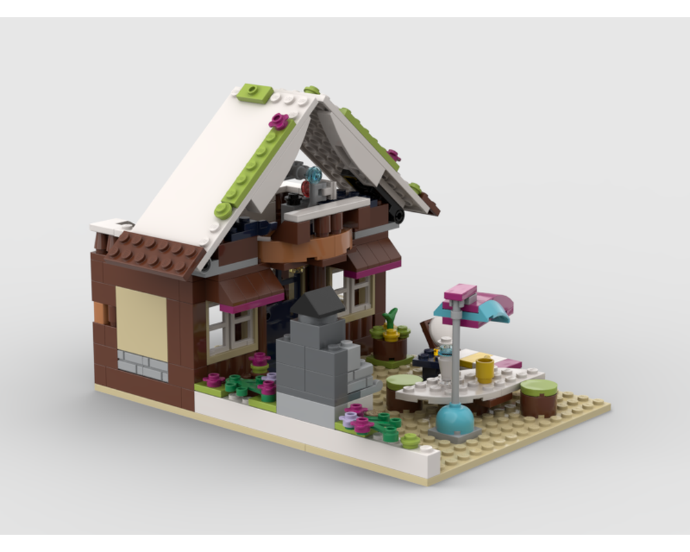 LEGO MOC 41323 Spring Resort Chalet by Oldschool | Rebrickable - Build ...
