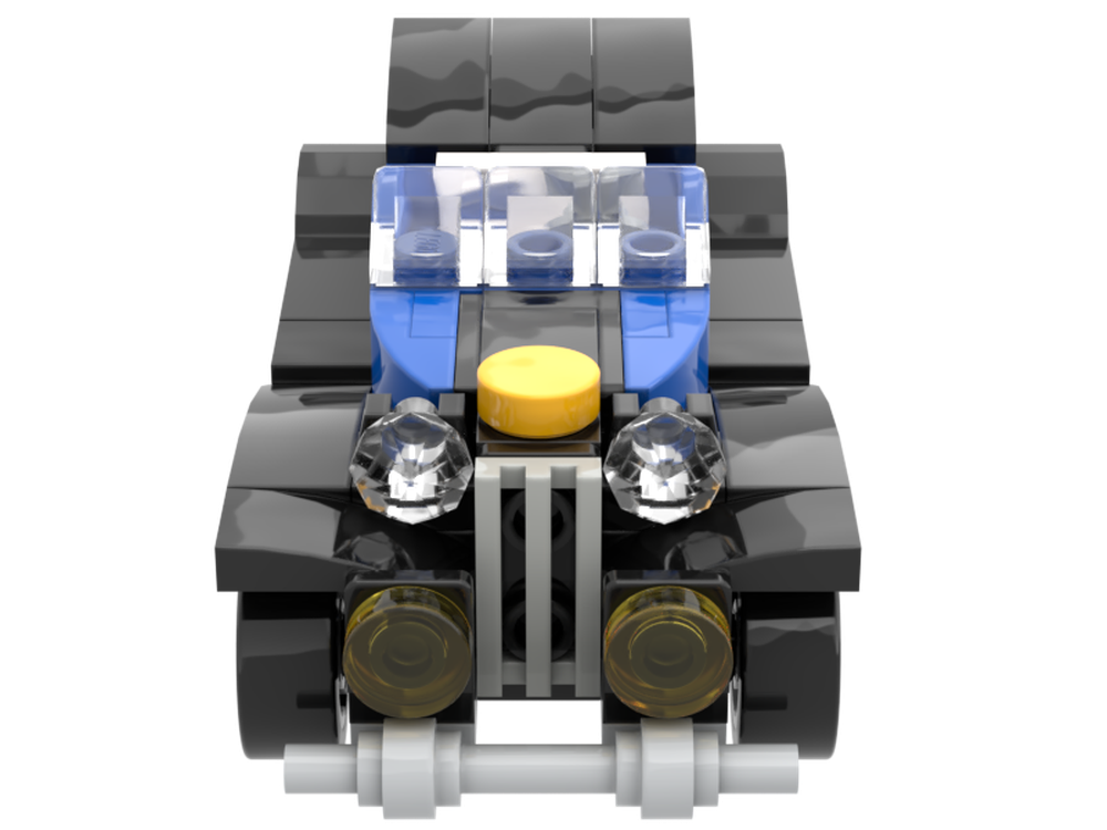 LEGO MOC Blue 30s Roadster by SomeDude | Rebrickable - Build with LEGO