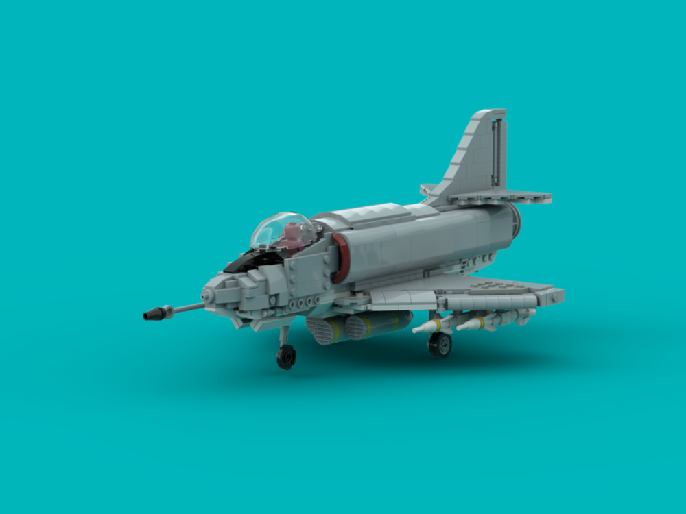 LEGO MOC A-4 Skyhawk by Brick Built Designs | Rebrickable - Build with LEGO