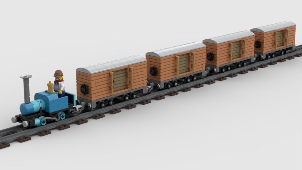 LEGO MOC Narrow Gauge Wood Boxcar by Rocket Racer318 | Rebrickable ...