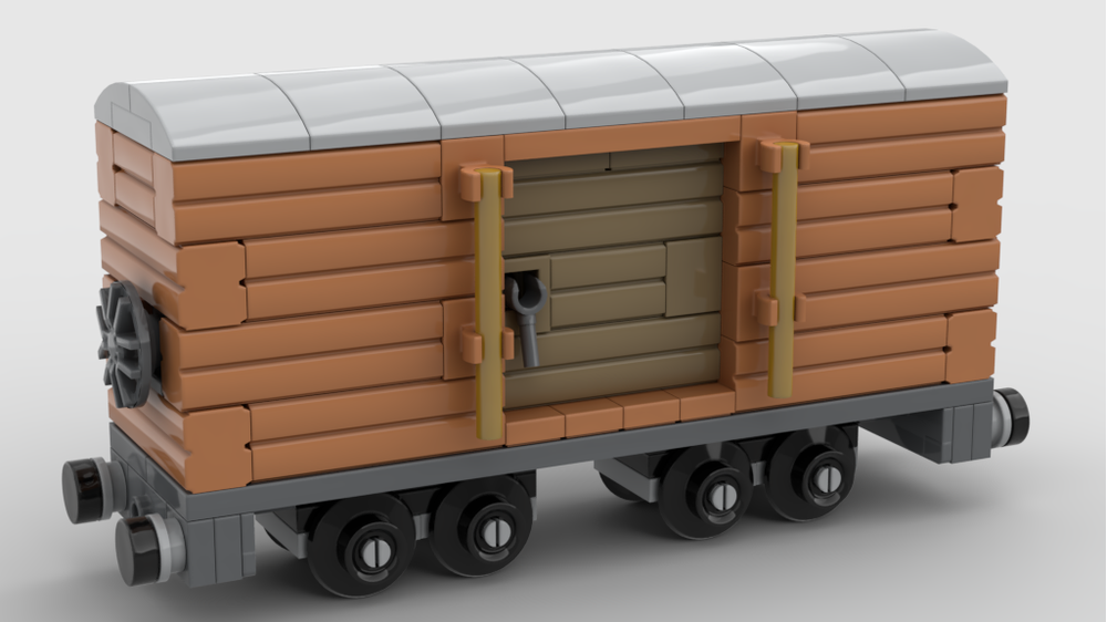 LEGO MOC Narrow Gauge Wood Boxcar by Rocket Racer318 | Rebrickable ...