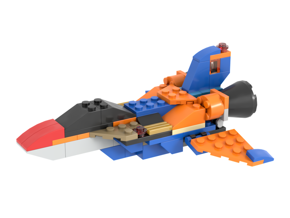 LEGO MOC 10717 Jet (from leftovers) by Janotechnic | Rebrickable ...