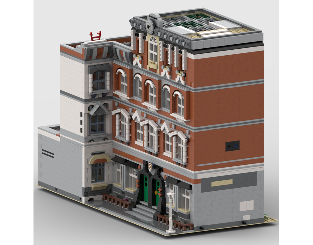 Lego Moc Modular School Inverted Corner Alternate Build Of Town Hall