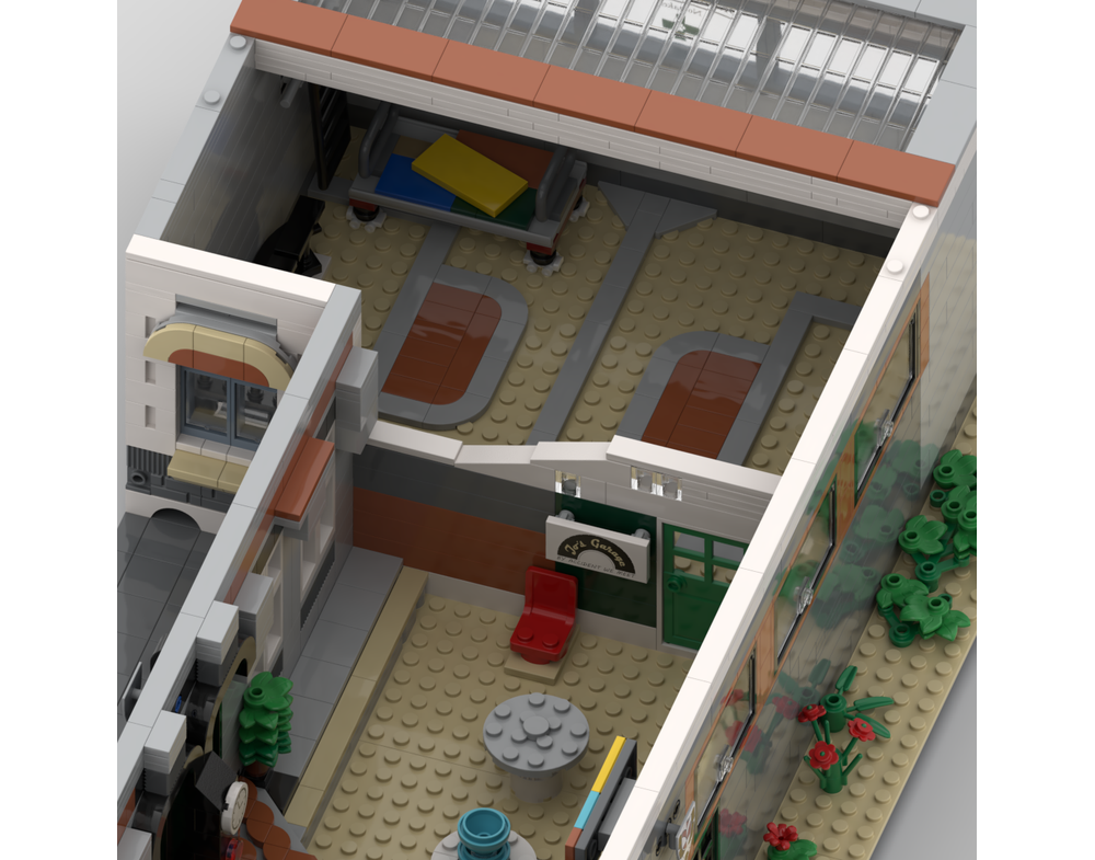 Lego Moc Modular School Inverted Corner Alternate Build Of Town Hall