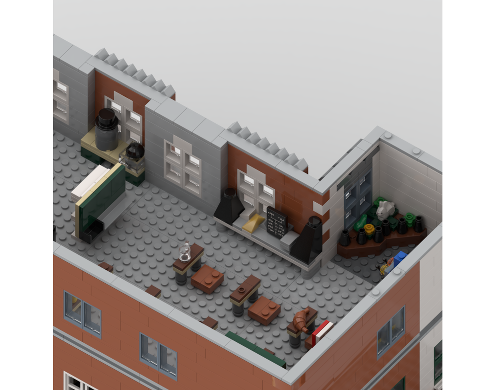 Lego Moc Modular School Inverted Corner Alternate Build Of Town Hall
