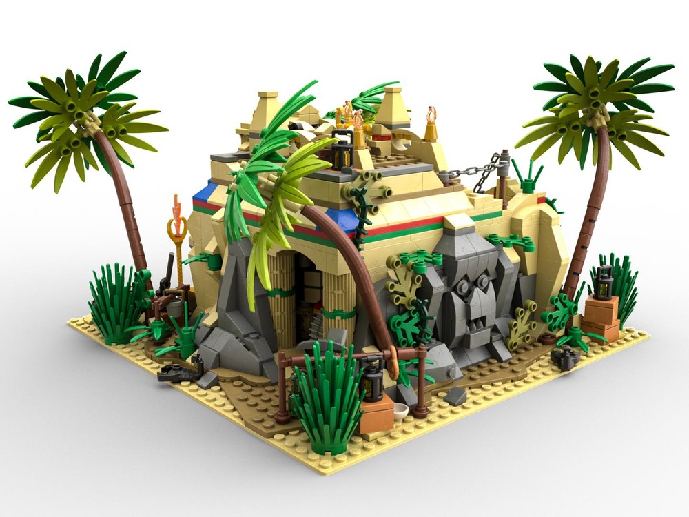 Lego Moc Temple Of Treasures By Maniu81 Rebrickable Build With Lego