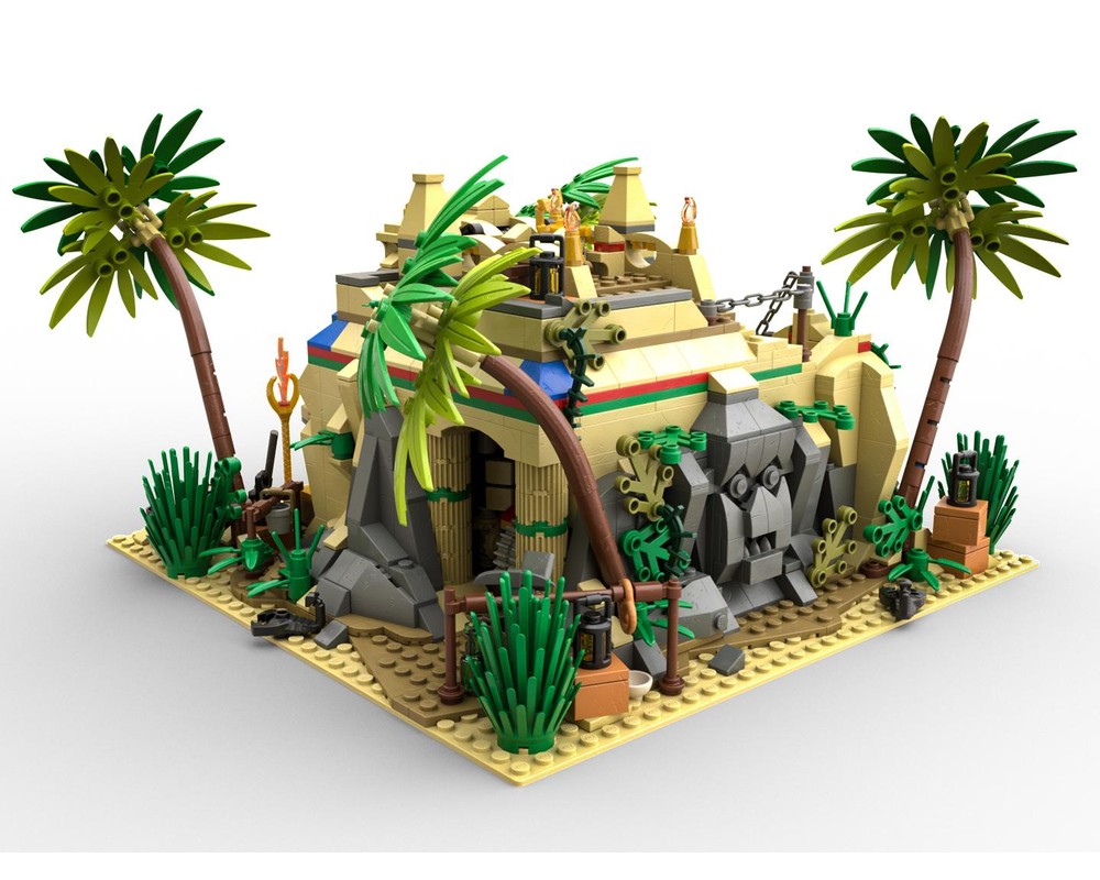 Lego Moc Temple Of Treasures By Maniu81 Rebrickable Build With Lego