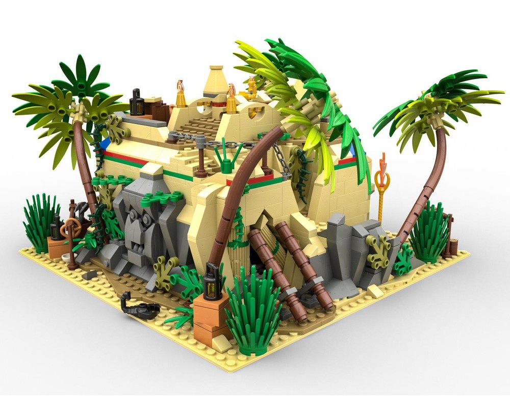 Lego Moc Temple Of Treasures By Maniu81 Rebrickable Build With Lego