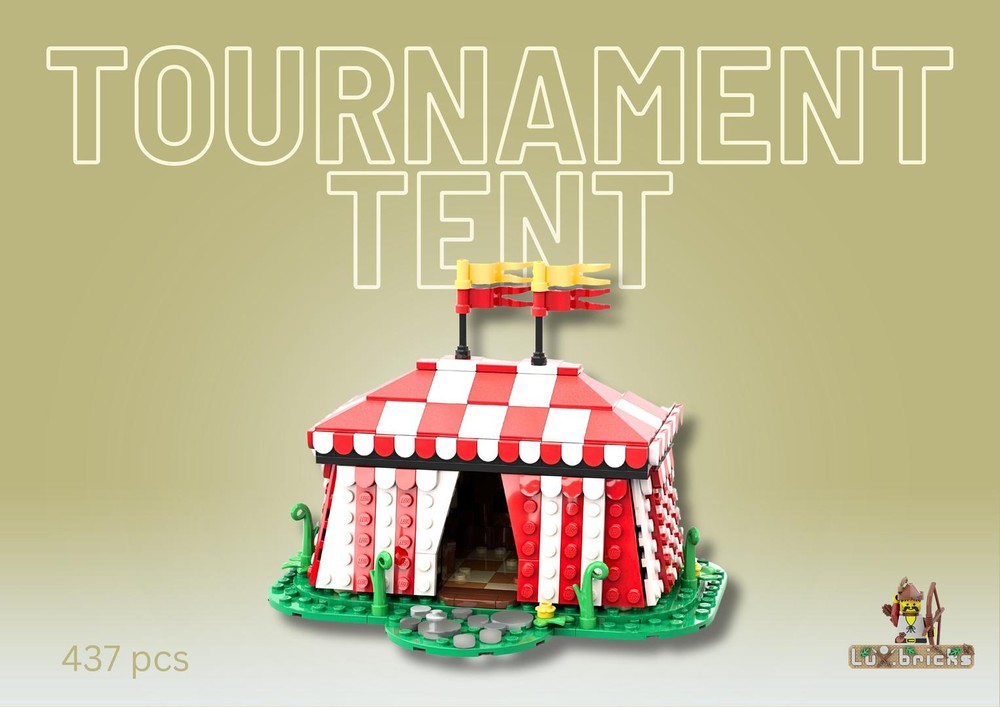 LEGO MOC Lion Knights' Tournament: Tournament Tent by lux.bricks ...