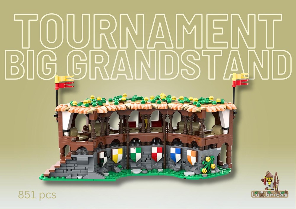 LEGO MOC Lion Knights' Tournament: Big Grandstand by lux.bricks ...